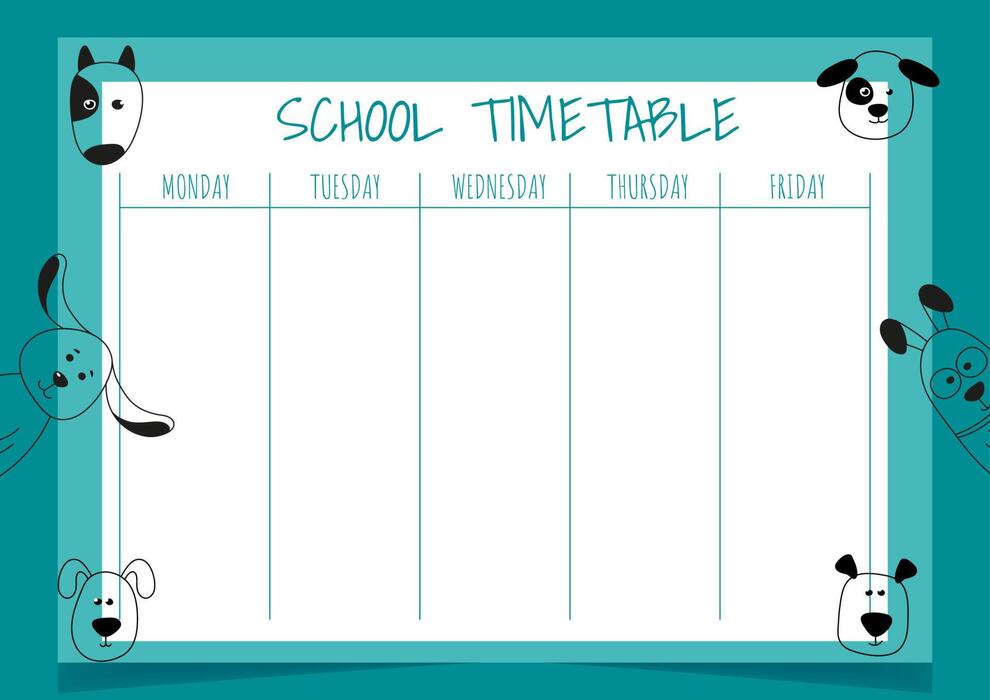 Class Schedule Vector Art, Icons, and Graphics for Free Download
