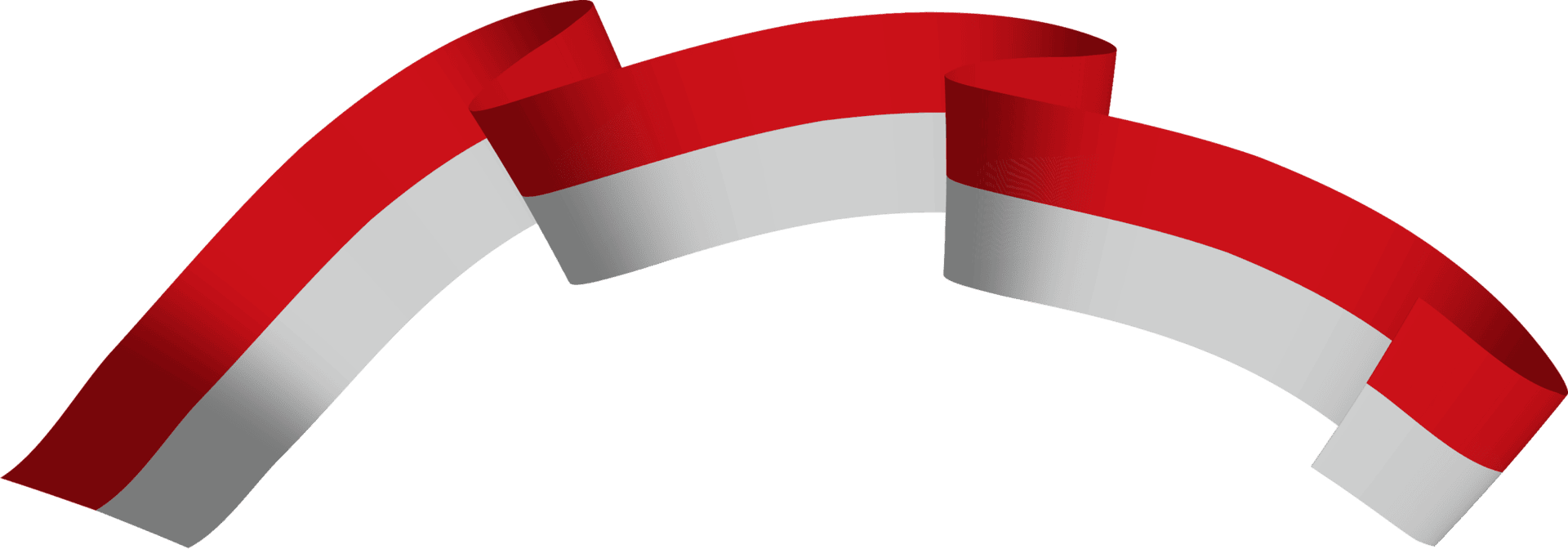Indonesia Flag Ribbon PNGs for Free Download