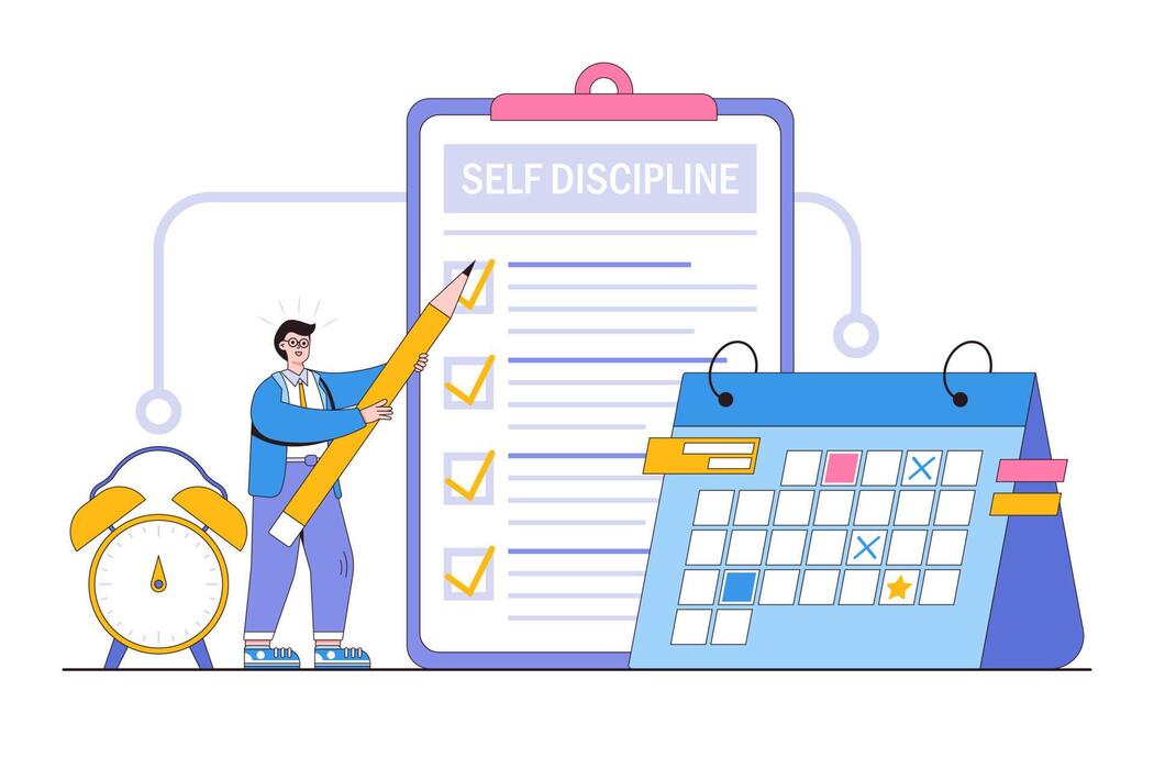 Self Discipline Vector Art, Icons, and Graphics for Free Download