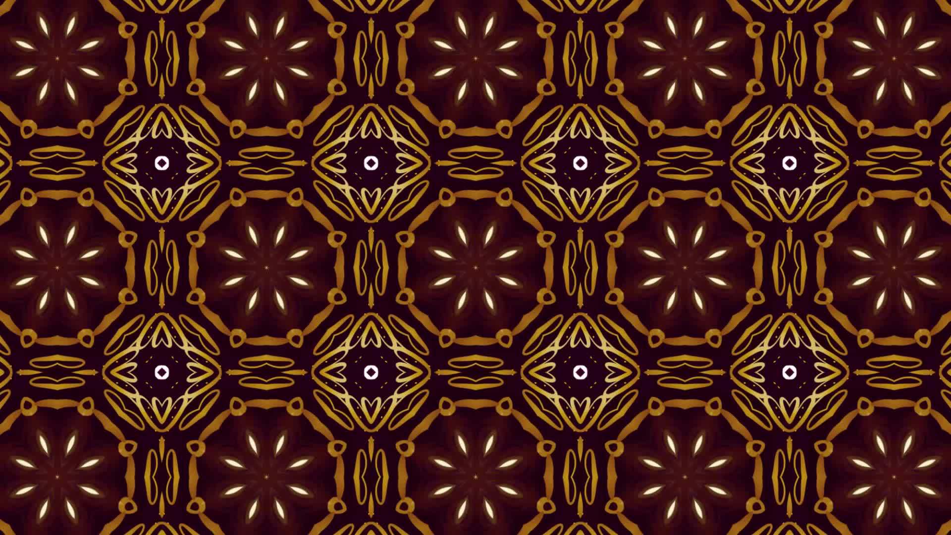 Animation Seamless Kaleidoscope Pattern Colorful Background Beautiful