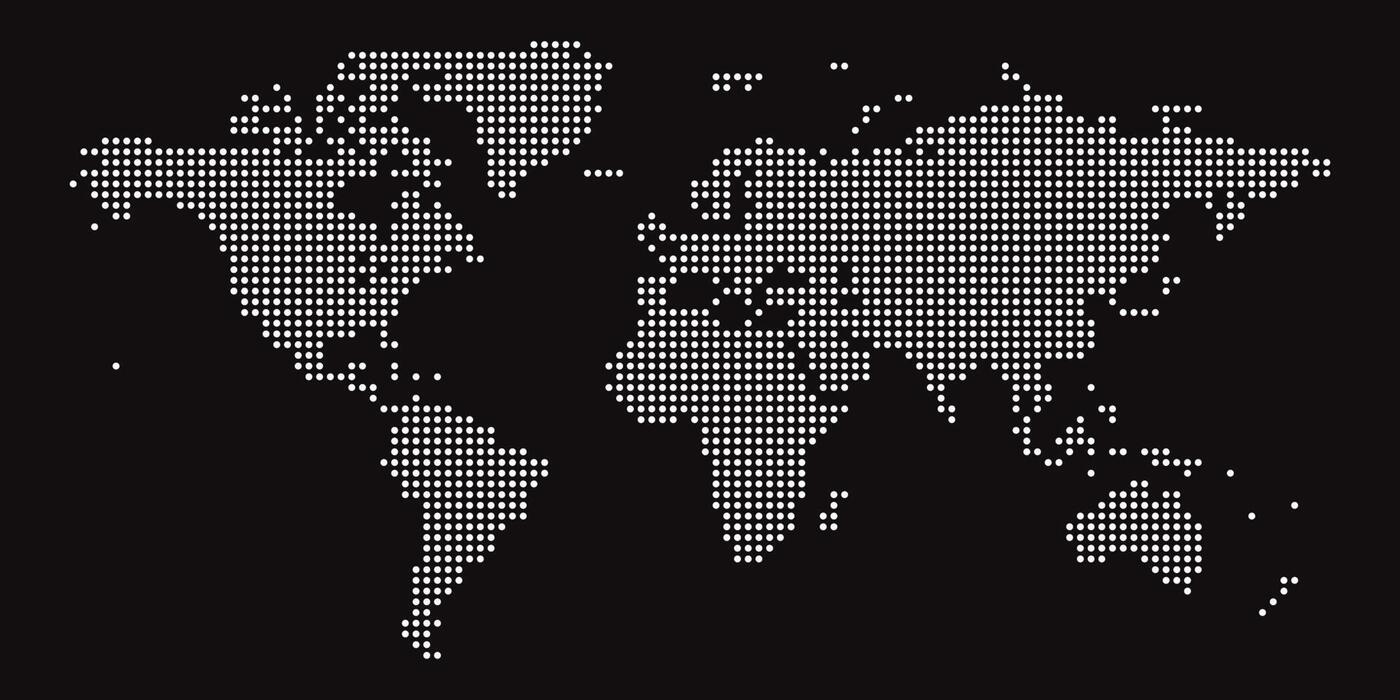 Dotted World Map Vector Art, Icons, and Graphics for Free Download