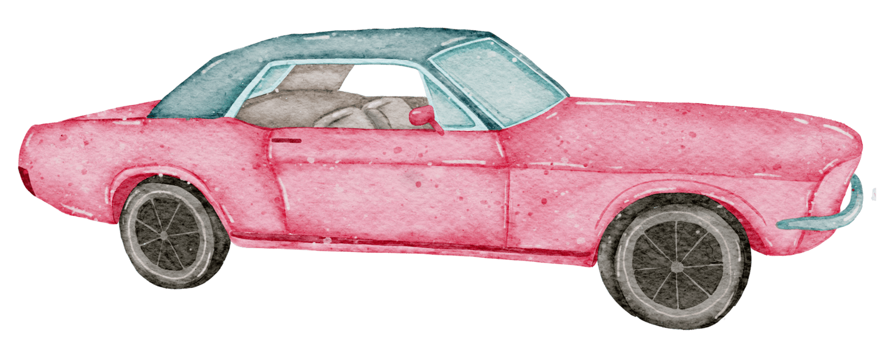 Watercolor Car PNGs for Free Download