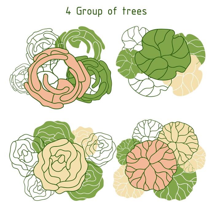 Tree Floor Plan Vector Art, Icons, and Graphics for Free Download