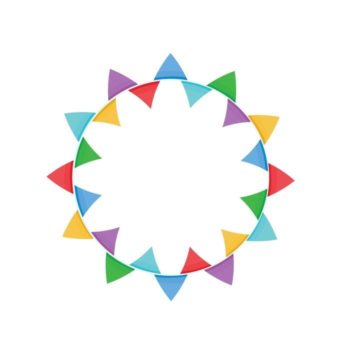 Flags On String Vector Art, Icons, and Graphics for Free Download