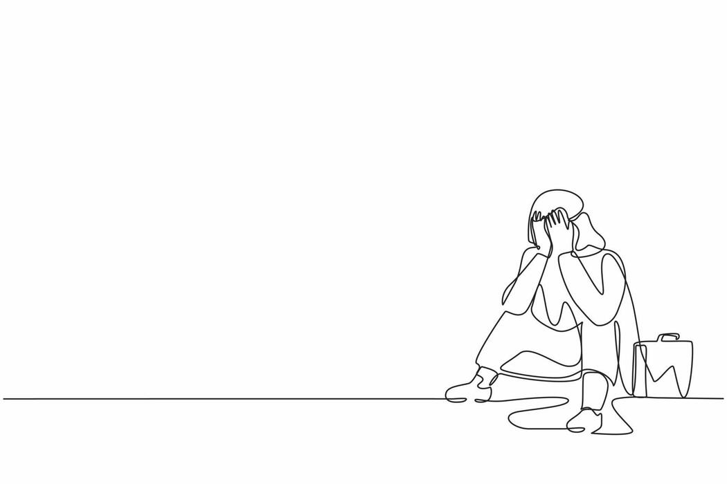 One Line Drawing Sad Vector Art, Icons, and Graphics for Free Download