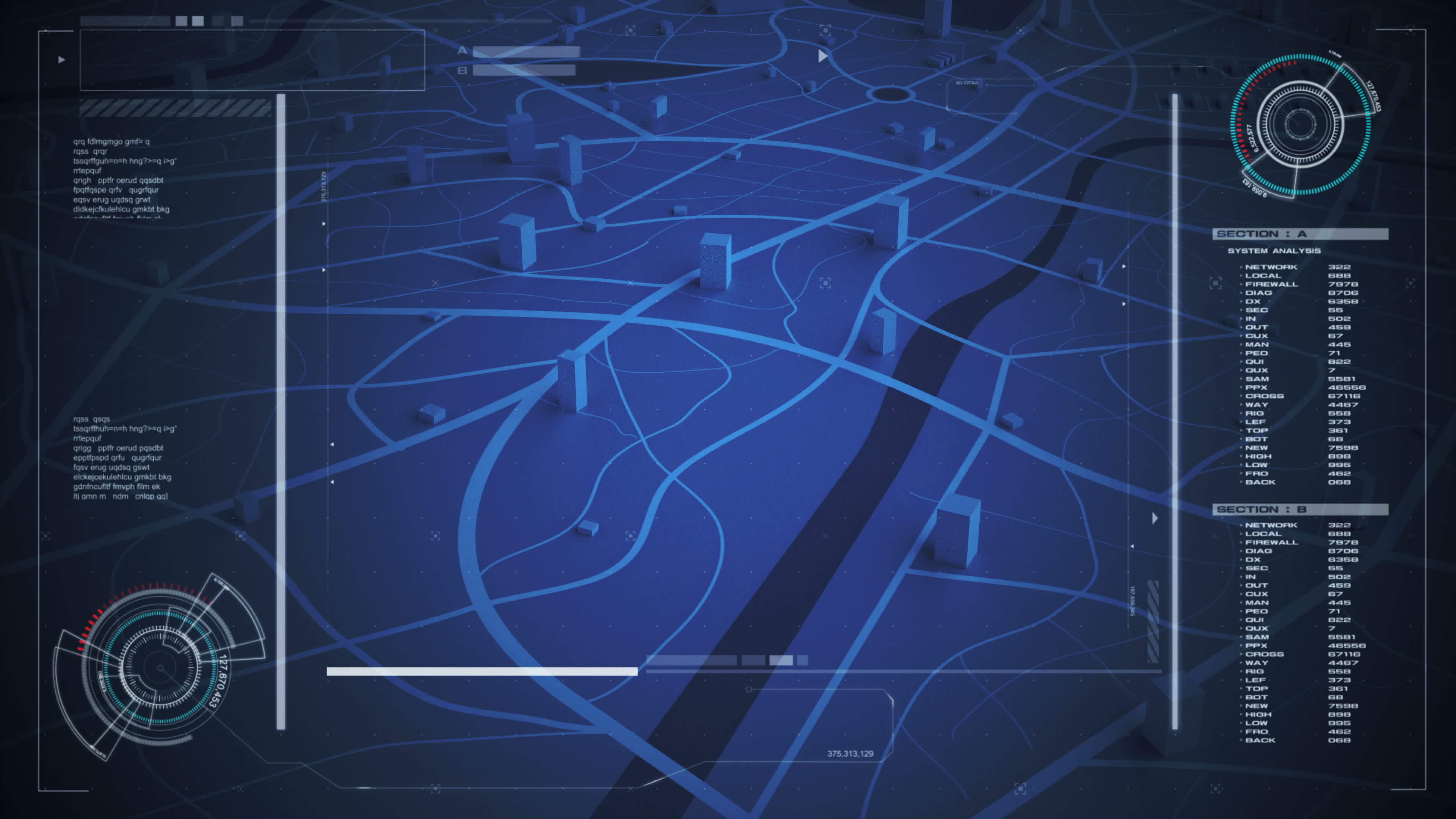 3D Rendering head up display interface futuristic cyber concept, with ...