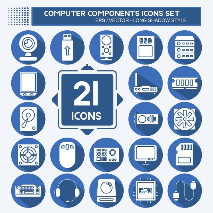 Computer Components Vector Art, Icons, and Graphics for Free Download