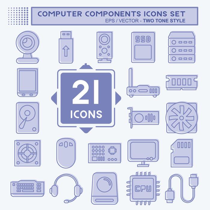 Computer Components Vector Art, Icons, and Graphics for Free Download