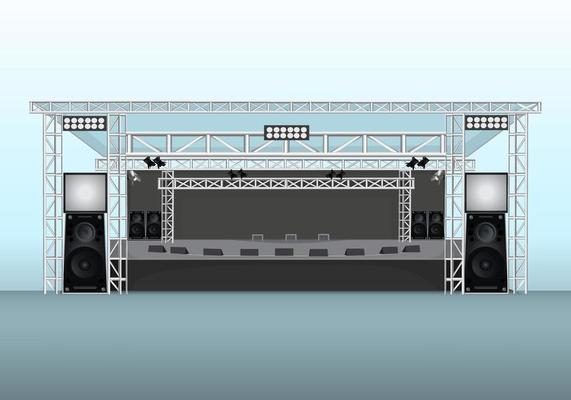 Outdoor Concert Stage Background Outdoor Concert Stage Background
