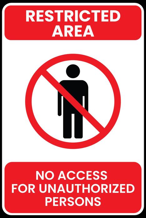 Restricted Entry Vector Art, Icons, and Graphics for Free Download