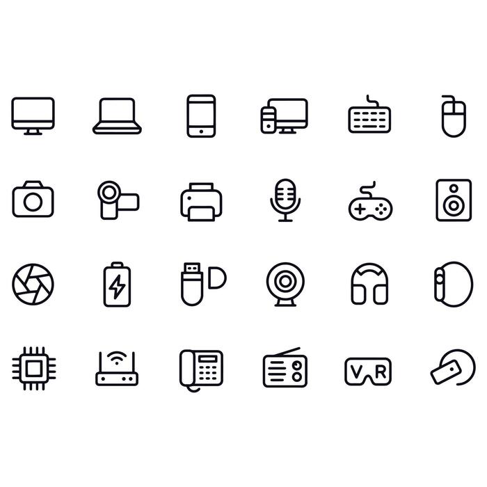 Technology Icons Vector Art, Icons, and Graphics for Free Download