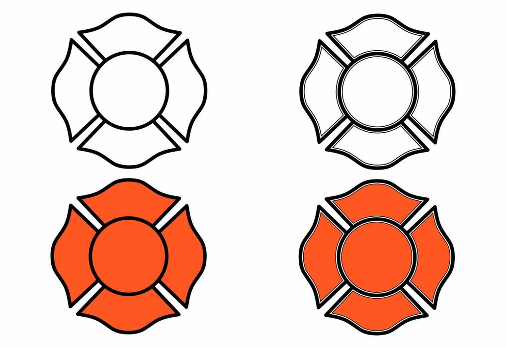 Firefighter Badge Vector Art, Icons, and Graphics for Free Download