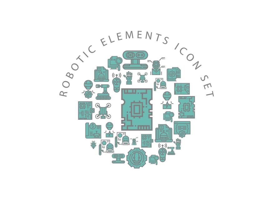 Robot Elements Vector Art, Icons, and Graphics for Free Download