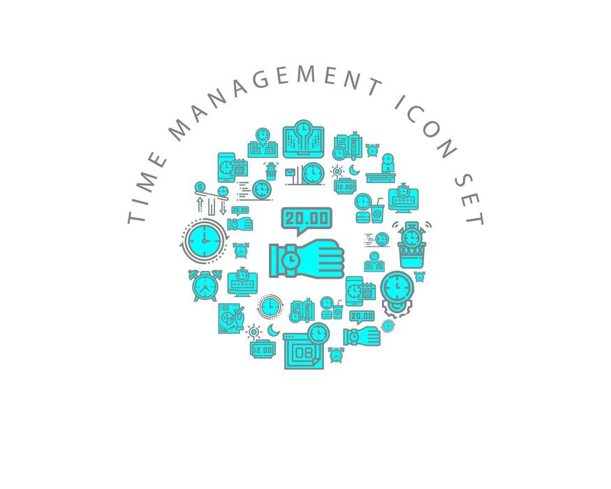 Management Icon Set Vector Art Icons And Graphics For Free Download