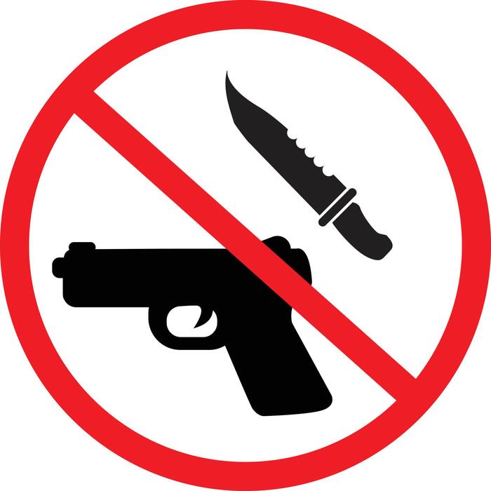 No Weapons Sign Vector Art, Icons, and Graphics for Free Download