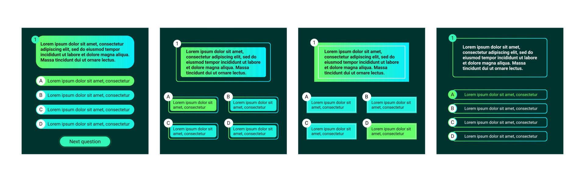 Quiz Ui Vector Art, Icons, and Graphics for Free Download