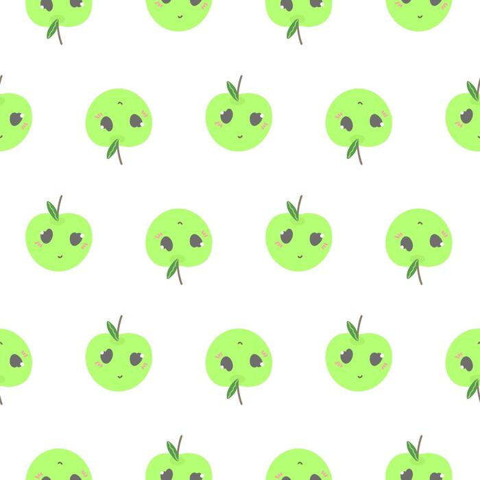 Green Apple Pattern Vector Art, Icons, and Graphics for Free Download