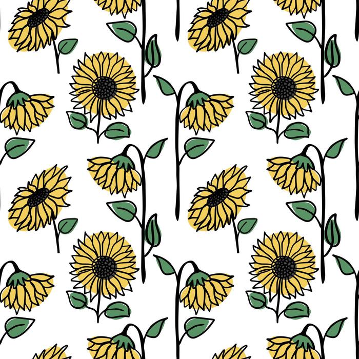 Sunflower Pattern Vector Art, Icons, and Graphics for Free Download