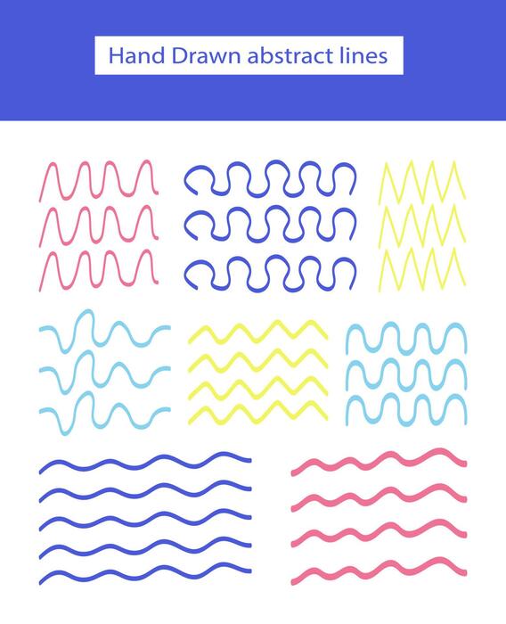 Hand Drawn Wavy Lines Vector Art, Icons, and Graphics for Free Download