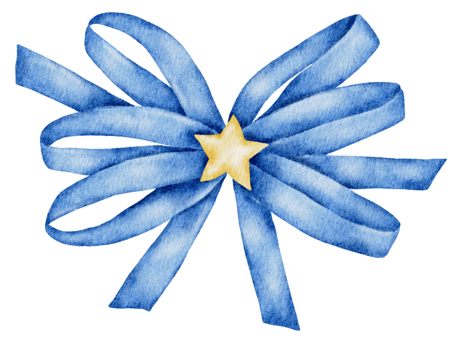 Blue And Gold Ribbon PNGs for Free Download