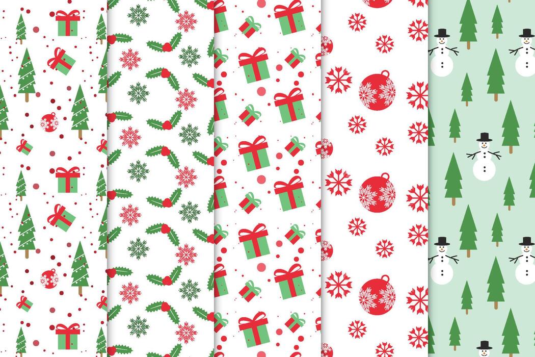 Christmas Pattern Vector Art, Icons, and Graphics for Free Download