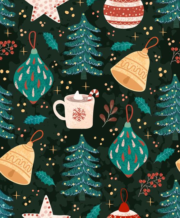 Christmas Pattern Vector Art, Icons, and Graphics for Free Download