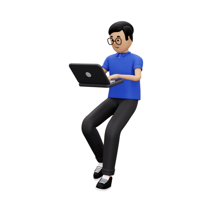 Man With Laptop PNGs for Free Download