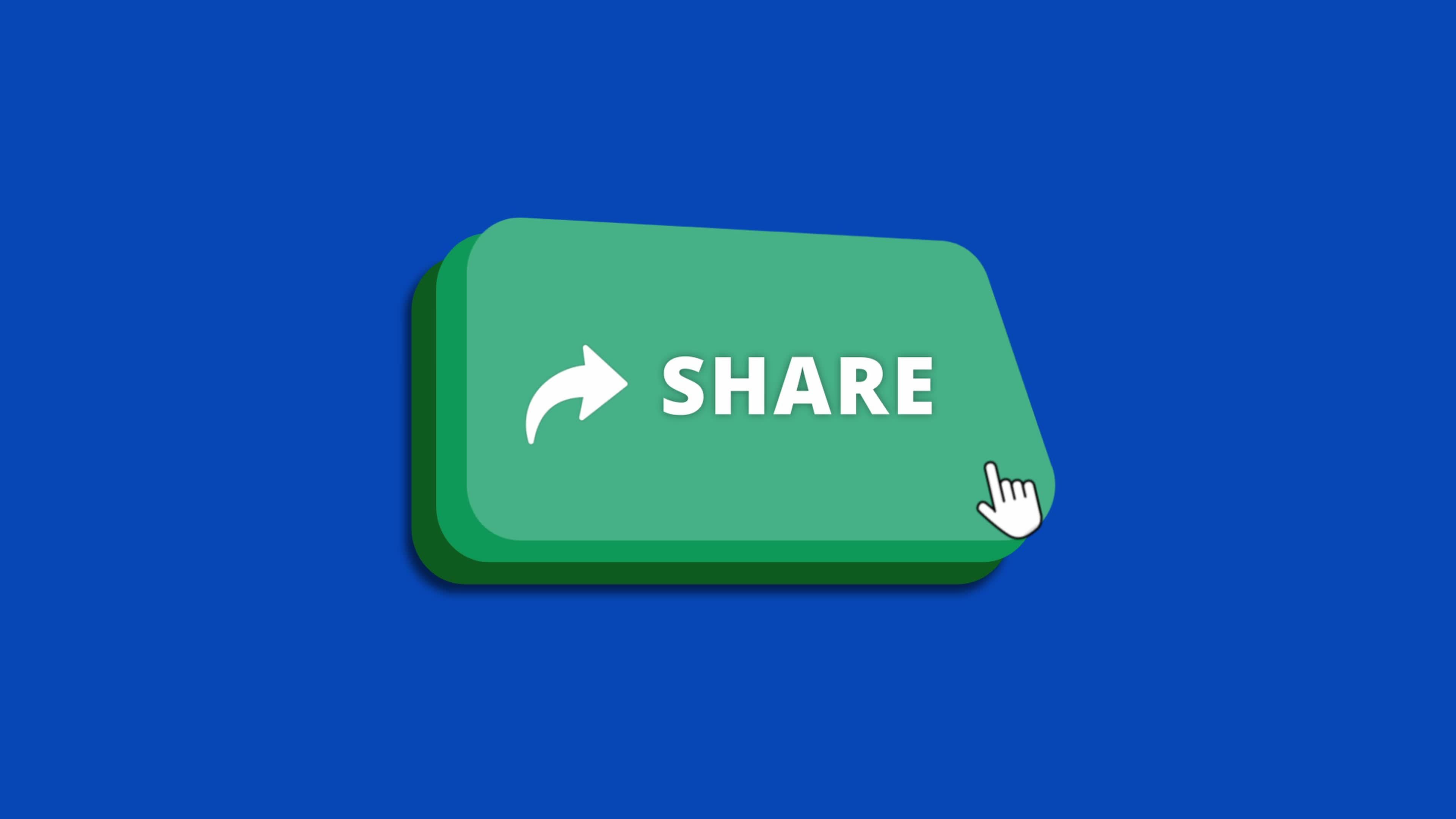 Computer Hand Cursor Click Share Button Free Download 10884702 Stock