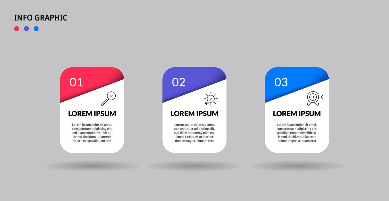 Infographic 3 Elements Vector Art, Icons, and Graphics for Free Download