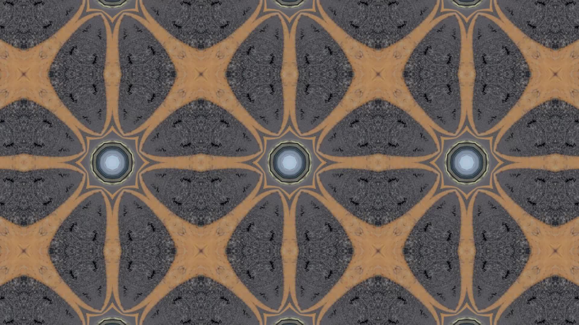 Abstract Motion Kaleidoscope with geometric pattern. Kaleidoscope Mandala Abstract Background ...