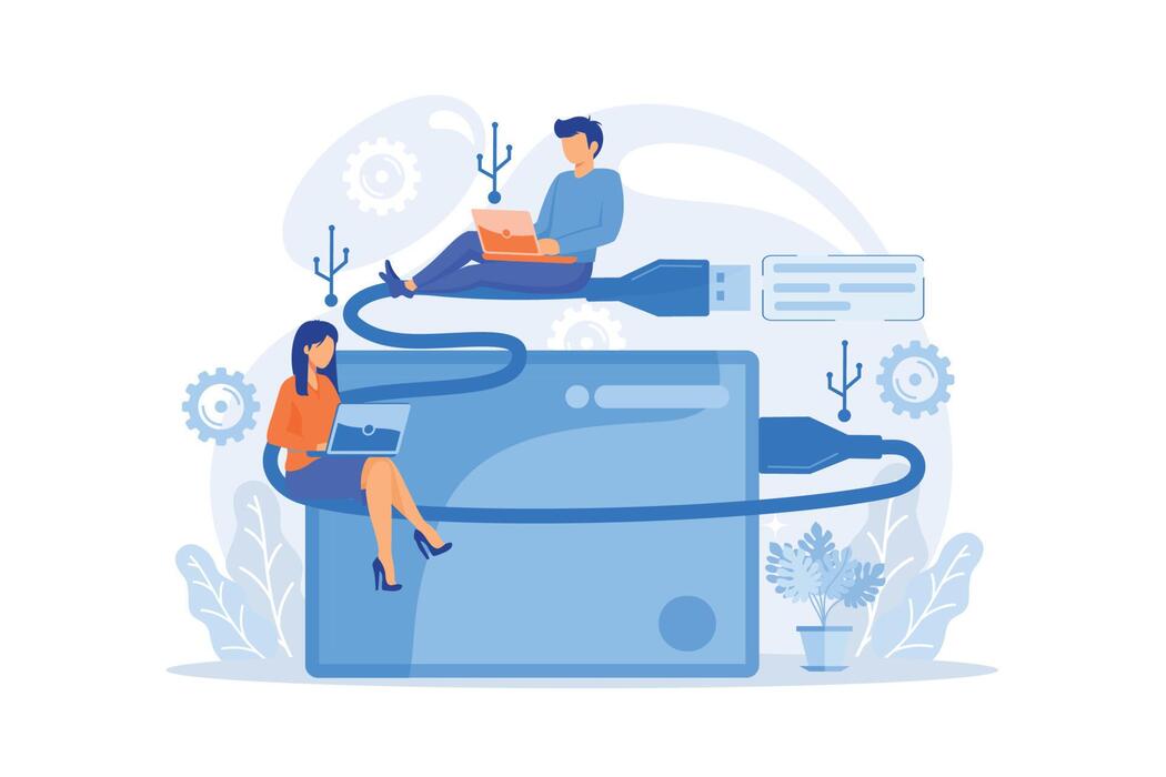 Data Connection Vector Art, Icons, and Graphics for Free Download