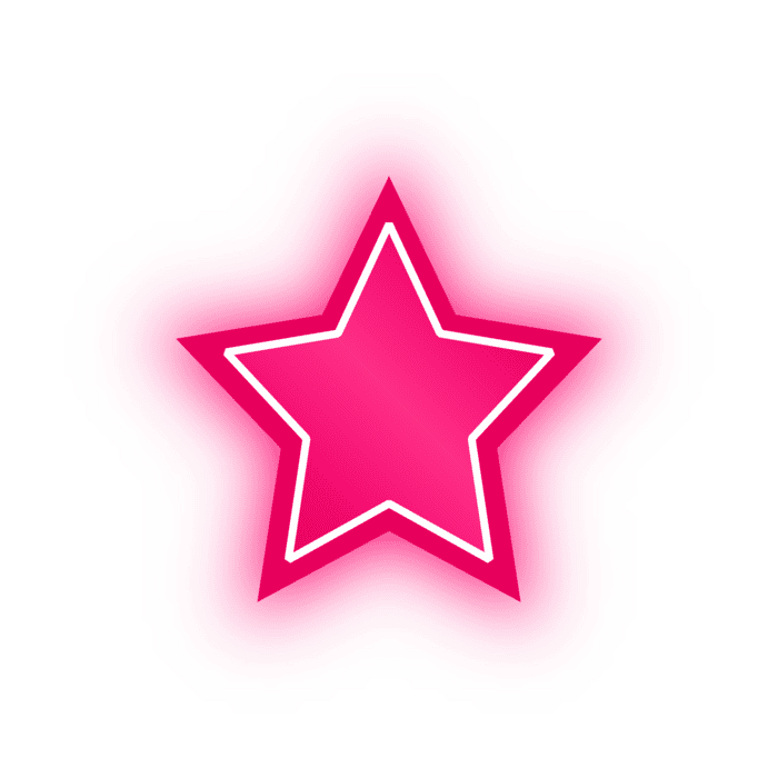 Neon Star PNGs for Free Download