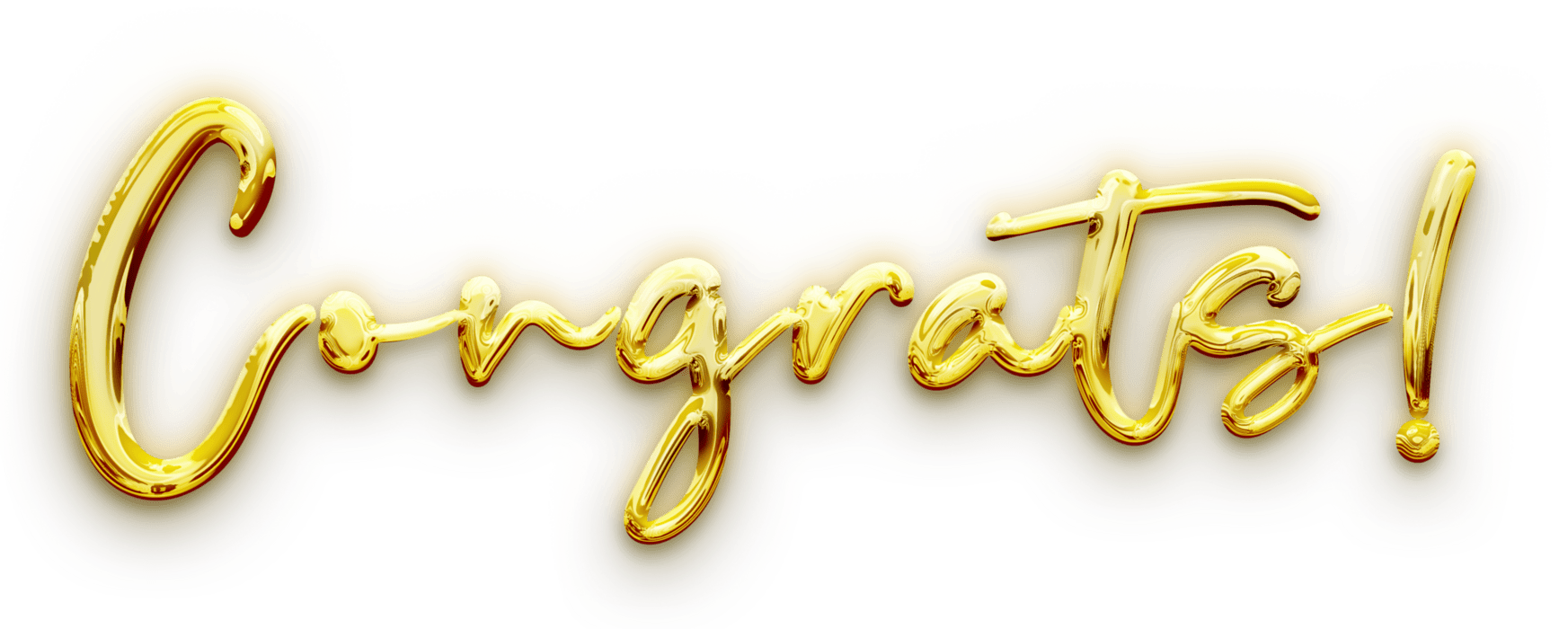 Congratulations Gold PNGs for Free Download