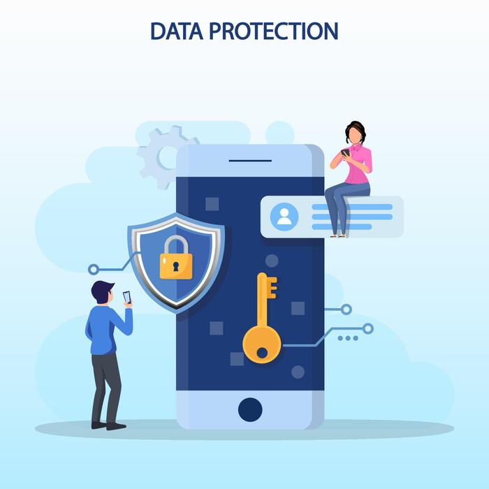 Phone Data Protection Vector Art, Icons, and Graphics for Free Download