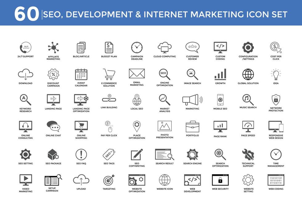 SEO Icon Vector Art, Icons, and Graphics for Free Download