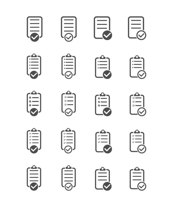 Checklist Symbols Vector Art, Icons, and Graphics for Free Download