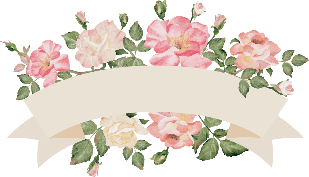 Floral Wedding Invitation PNGs for Free Download