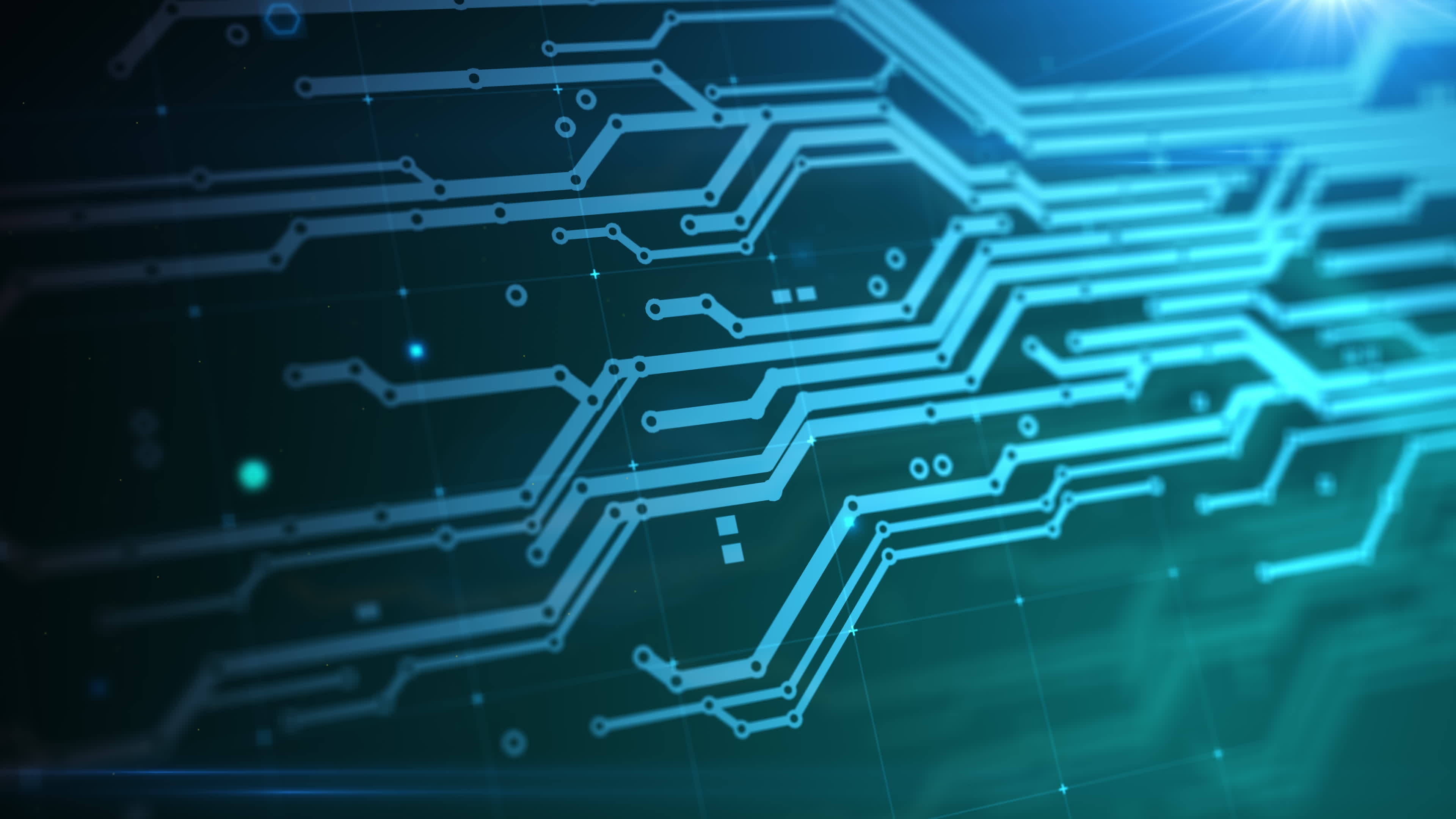 technological background with graphic elements of the interface and ...