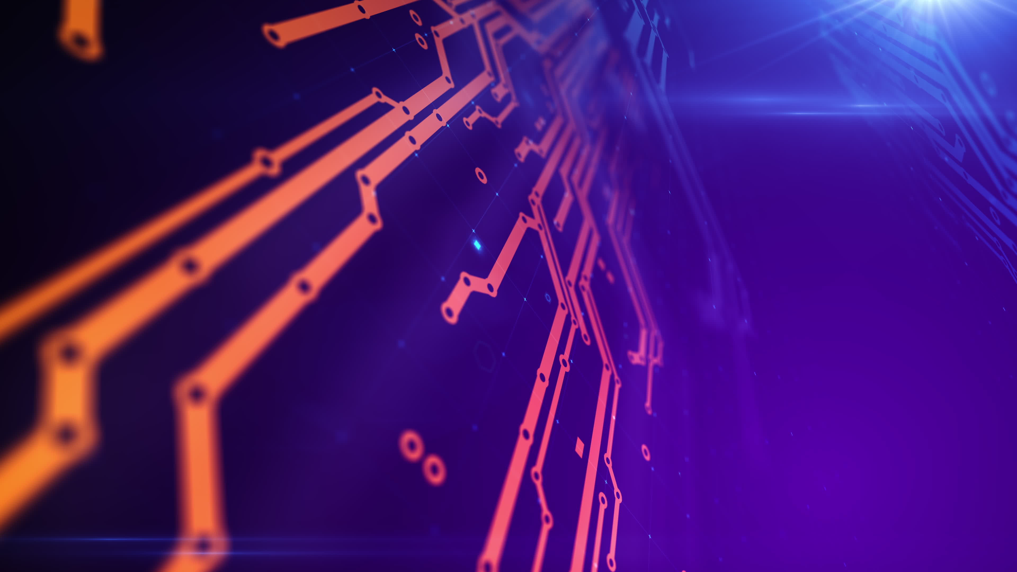 technological background with graphic elements of the interface and ...