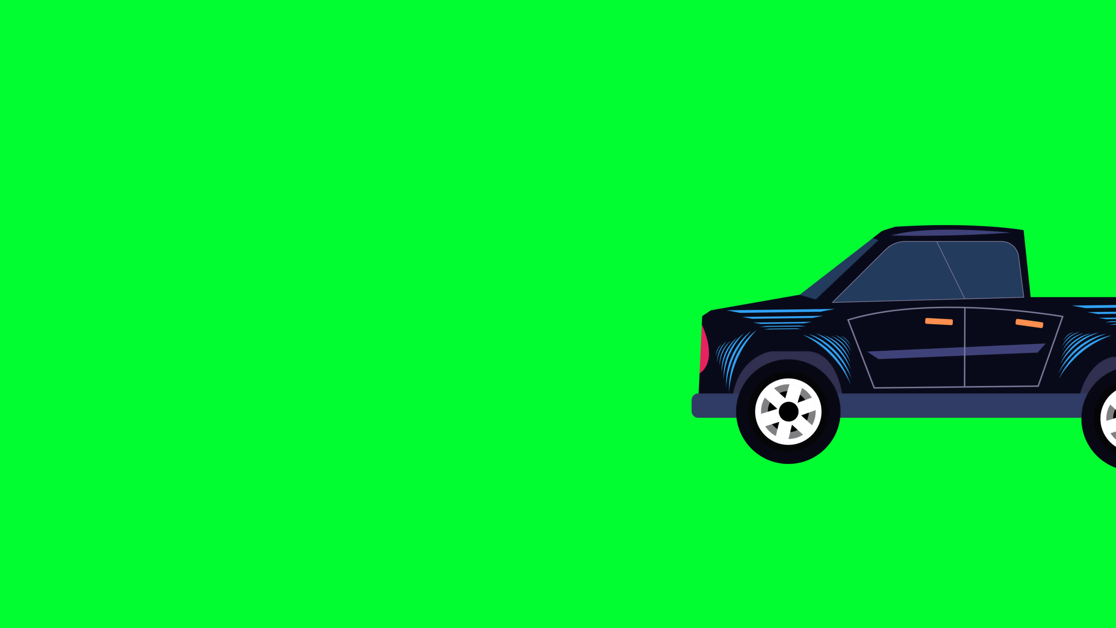 Luxury colorful Car Green screen Animation. Remove Green color and Use ... Luxury colorful Car Green screen Animation. Remove Green color and Use ...