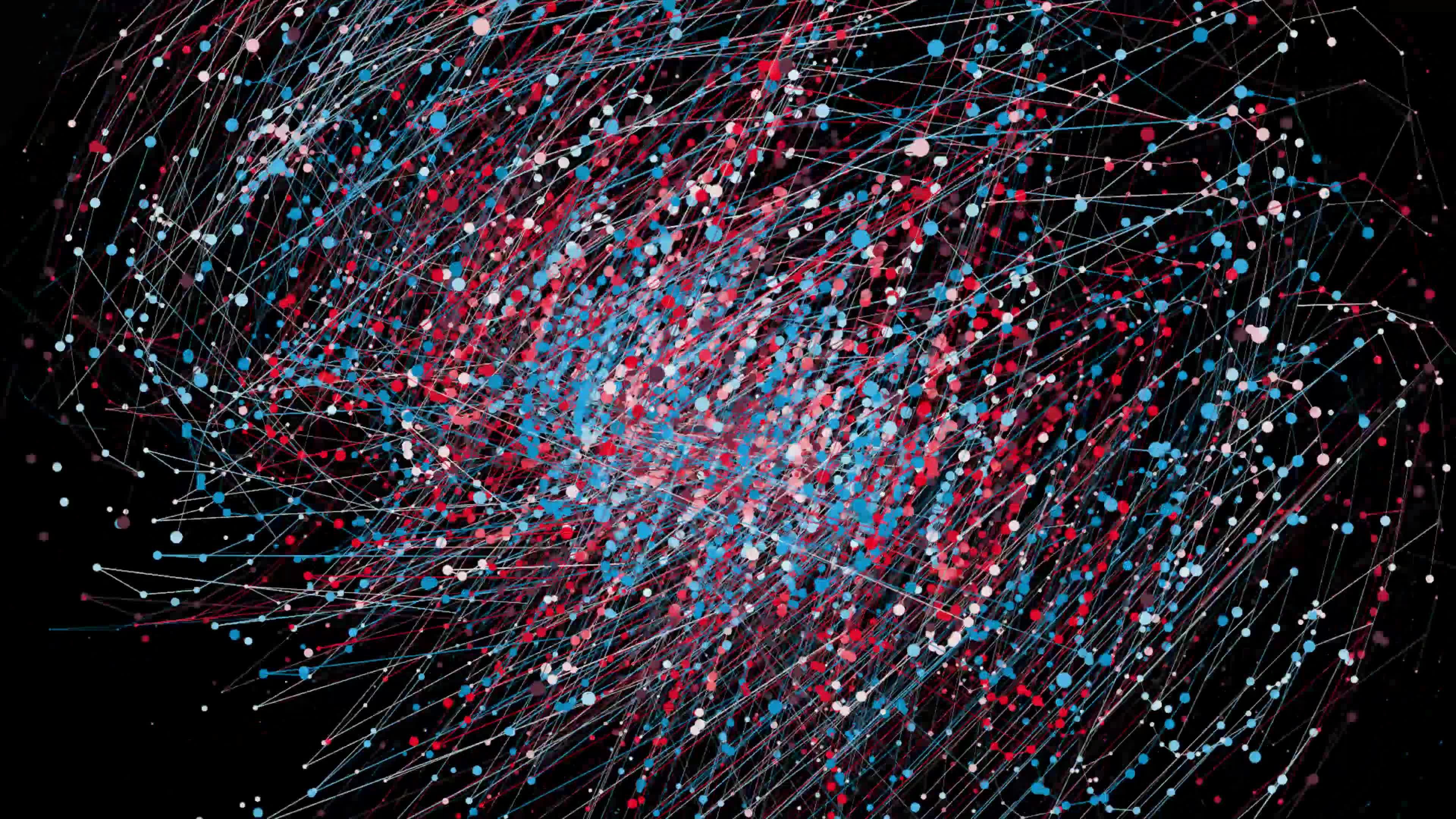 Abstract Particle movement on black background. Digital particle mesh ... Abstract Particle movement on black background. Digital particle mesh ...