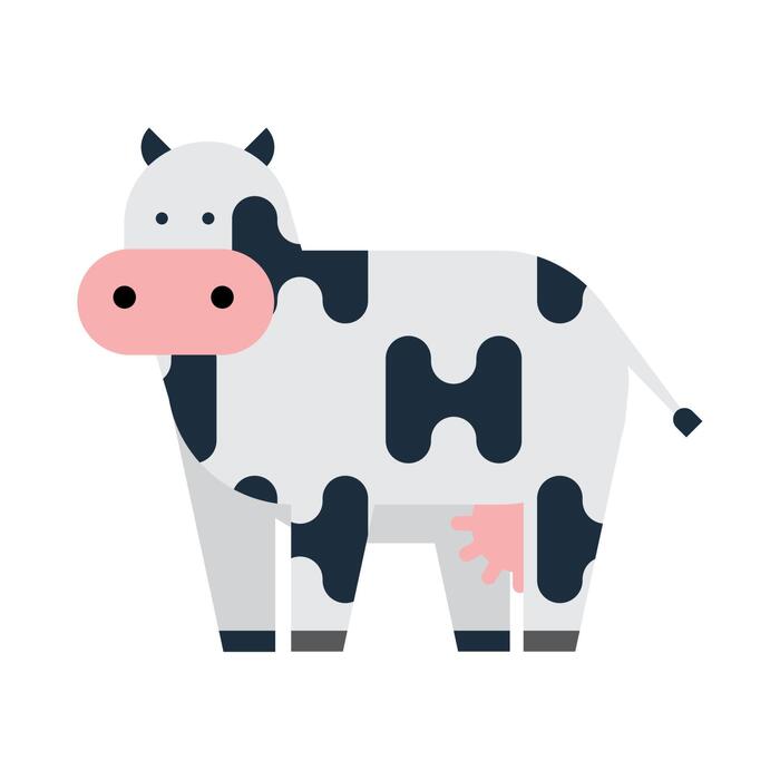 Dairy Cow Icon Vector Art, Icons, and Graphics for Free Download