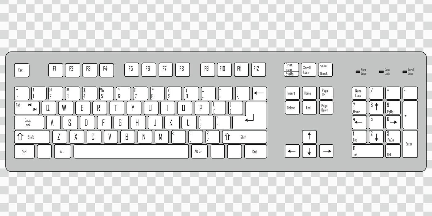 Keyboard Layout Vector Art Icons And Graphics For Free Download