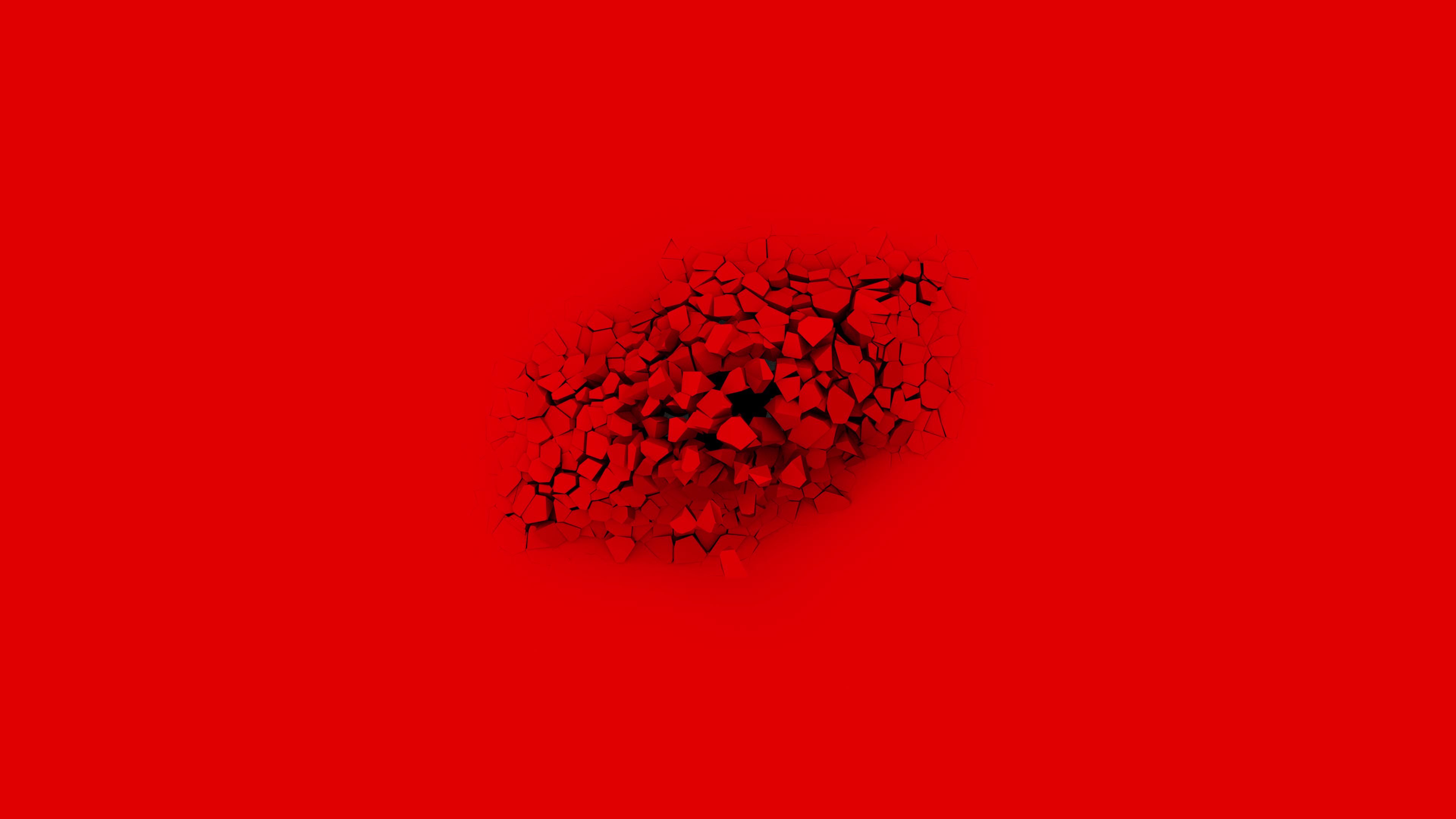 Red Wall Breaking Effect 3d Rendering Reveal Black Friday Sale Chroma