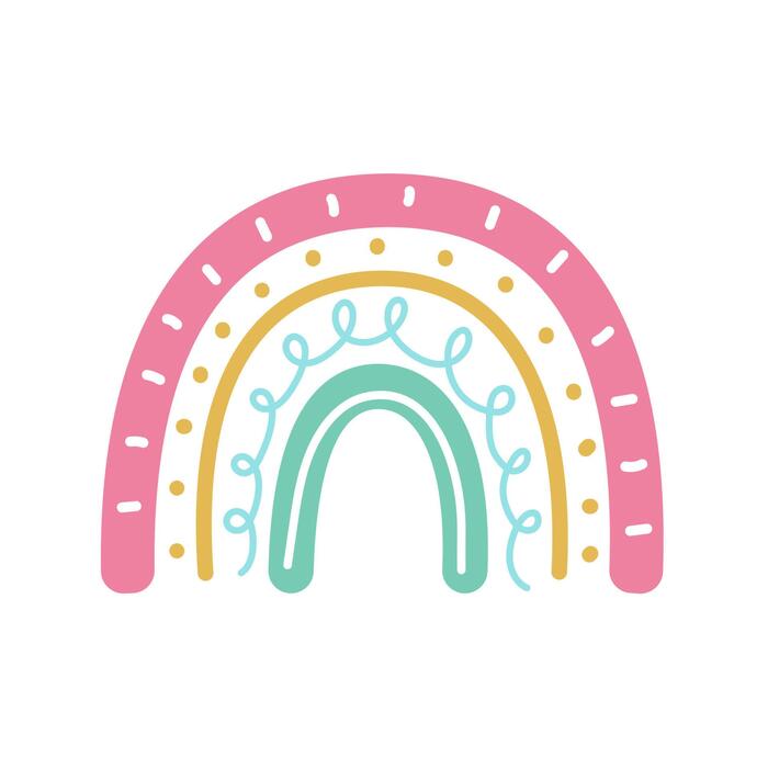 Boho Rainbow Vector Art, Icons, and Graphics for Free Download