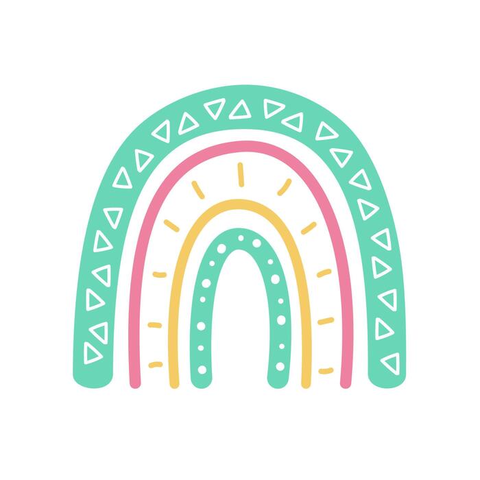 Boho Rainbow Vector Art, Icons, and Graphics for Free Download