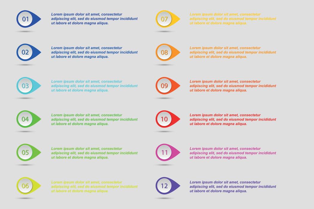Page 8 | Bullet Point Symbol Set Vector Art, Icons, and Graphics for ...