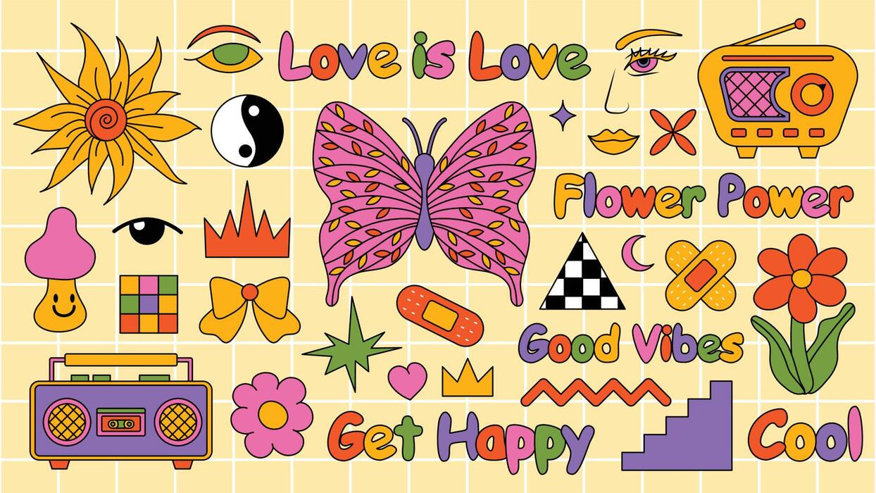 70s Clipart Vector Art, Icons, and Graphics for Free Download