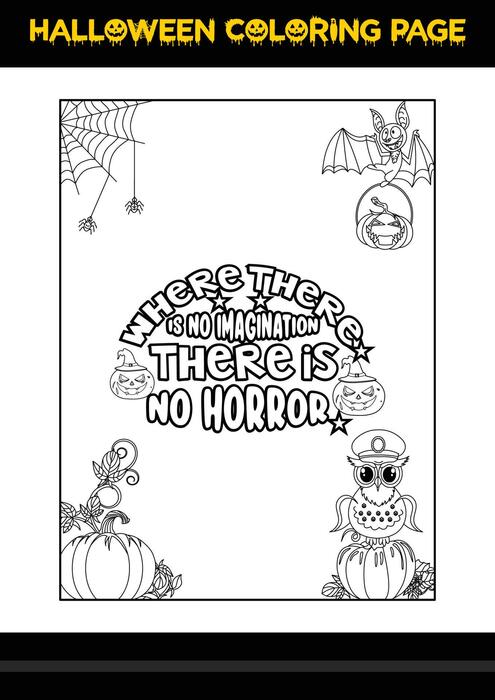 Halloween Coloring Book Cover Vector Art, Icons, and Graphics for Free ...