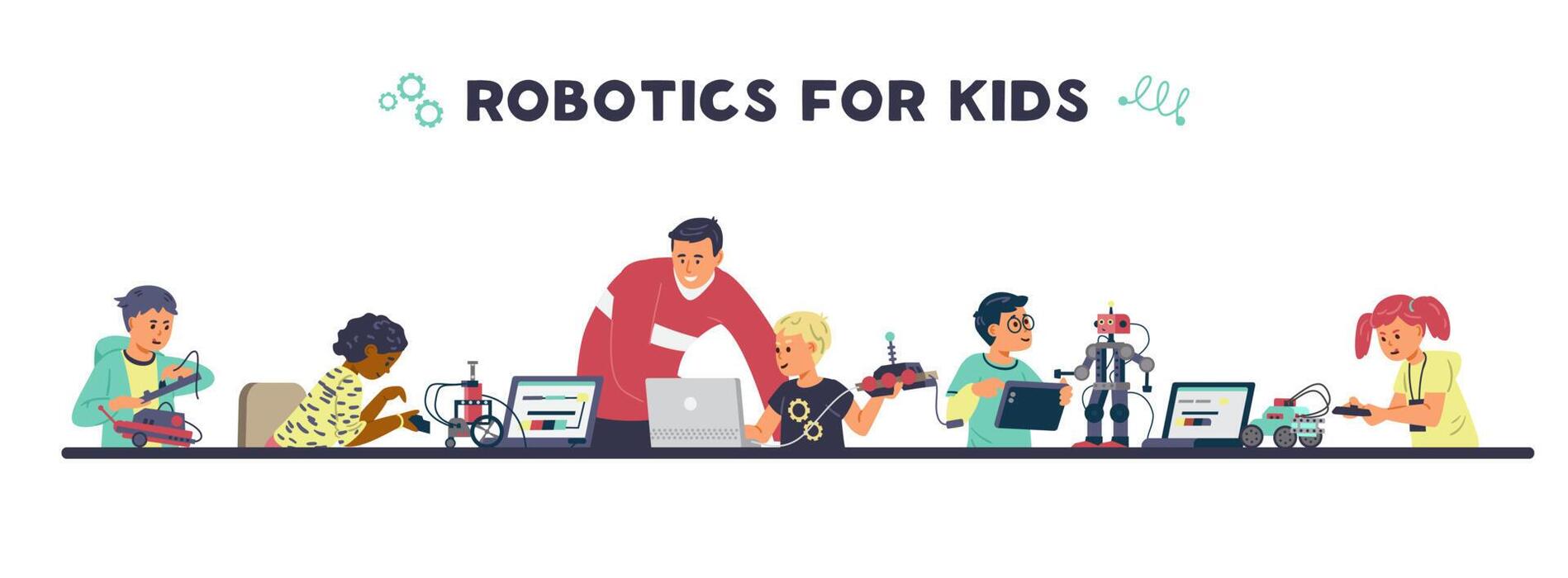 Kids Robotics Vector Art, Icons, and Graphics for Free Download